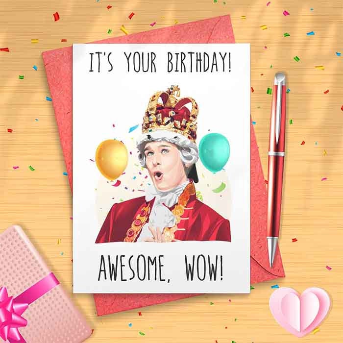 Funny Hamilton Birthday Card Musical Card Funny Birthday - Etsy
