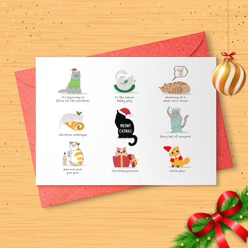 Pun Christmas Card - Etsy