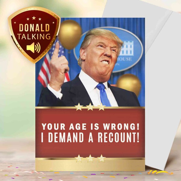 Trump Greeting Card - Etsy