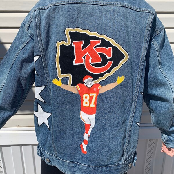 College Jean Jacket - Etsy