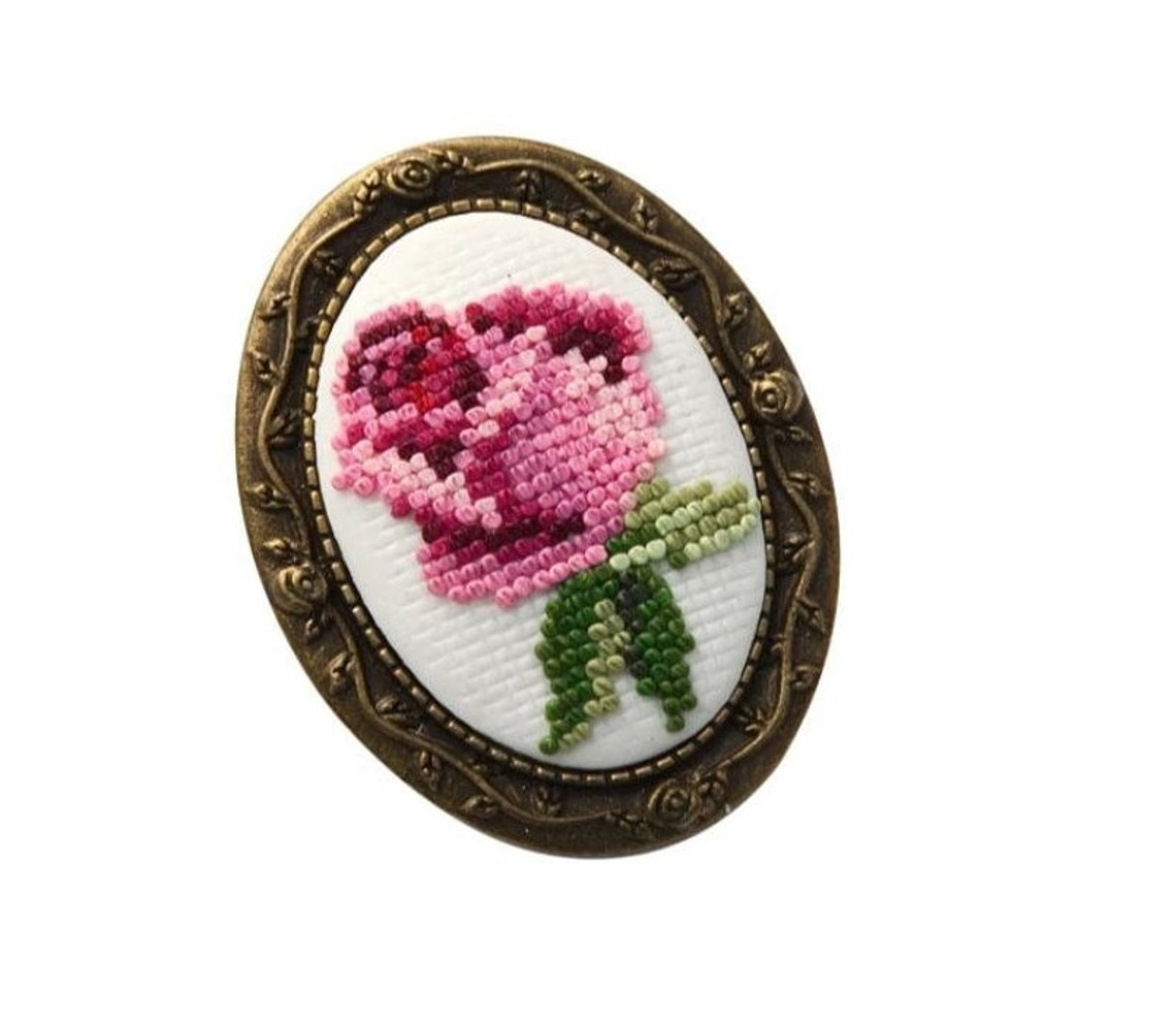 Mini Cross Stitch Pattern Rose Counted Cross Stitch Chart - Etsy