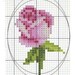 Mini Cross Stitch Pattern Rose Counted Cross Stitch Chart - Etsy