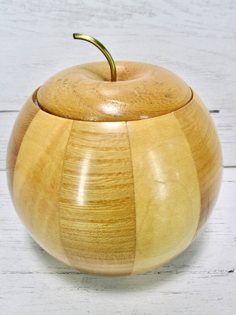 Vintage Apple Shape Wood Ware Preserve Jelly Jam Pot Lid - Etsy