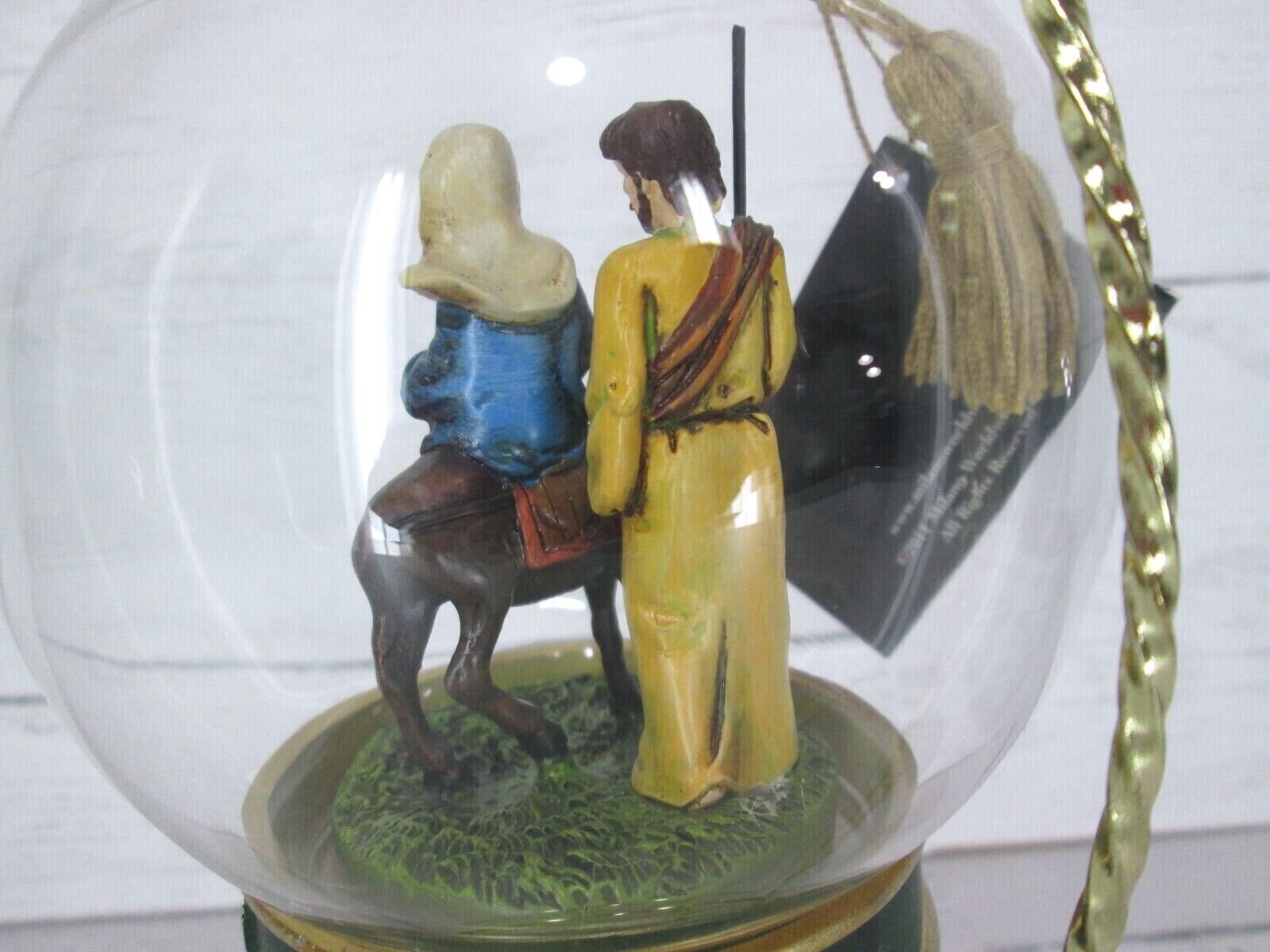 Flavia Milano Journey to Bethlehem Memory Globe Ornament Glass - Etsy UK