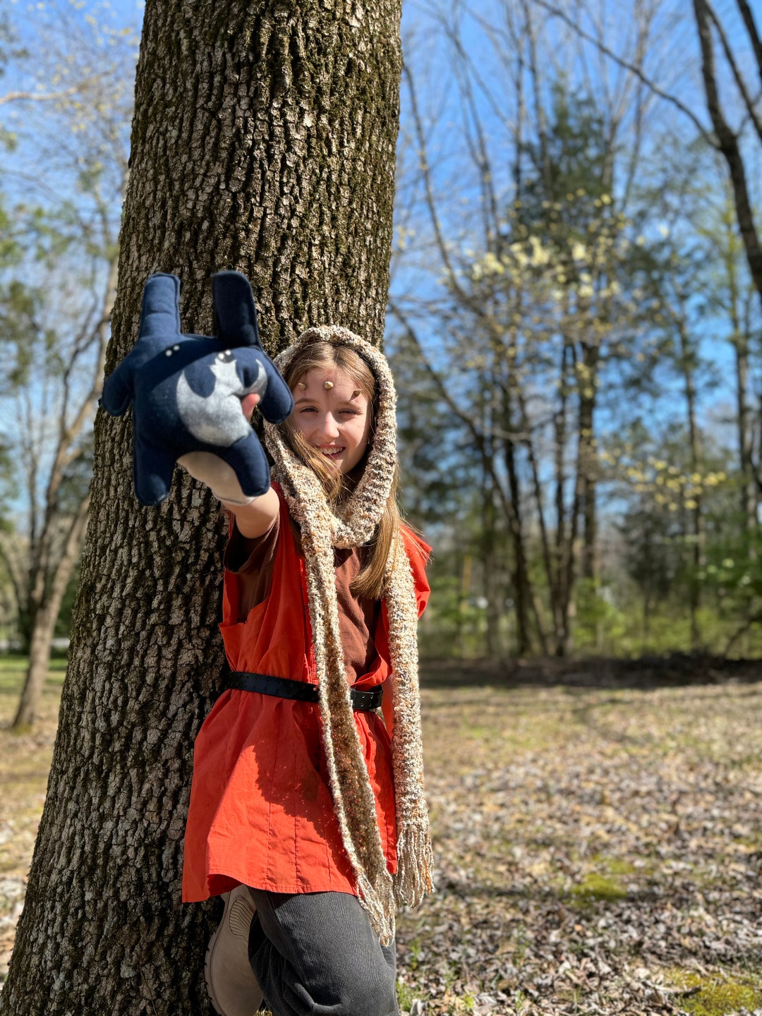 Small Tooka Doll Loth Cat Plush-blue and White - Etsy