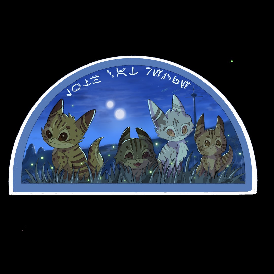 Loth Cat Rescue Sticker Four Tookas - Etsy