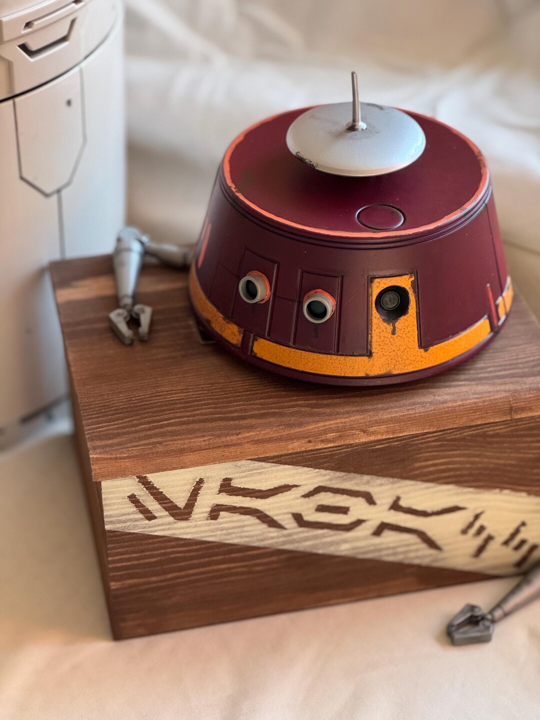 Reclaimed C-series Unit Droid Head Burgundy, Yellow, & Orange - Etsy