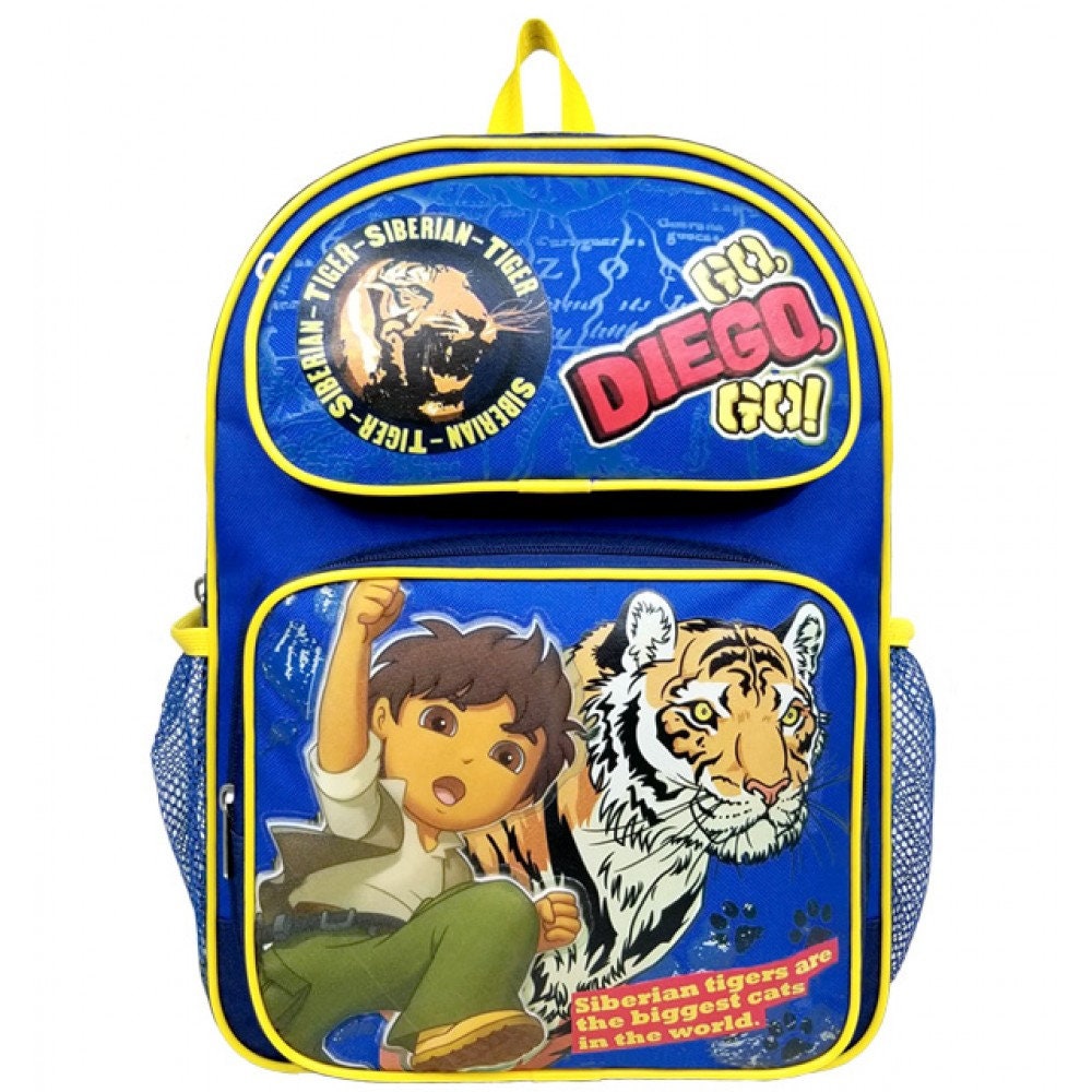 Personalization 14 Go Diego Go Blue Medium Backpack | Etsy