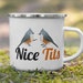 Funny Tufted Titmouse Gift for Bird Watching Fan Enamel Mug - Etsy