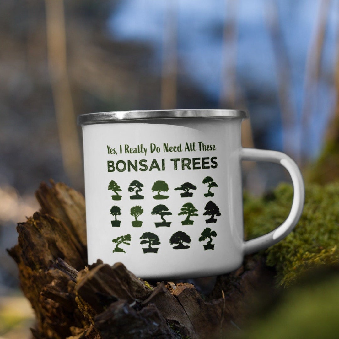 Funny Bonsai Tree Care Penjing Zen Gift Enamel Mug - Etsy