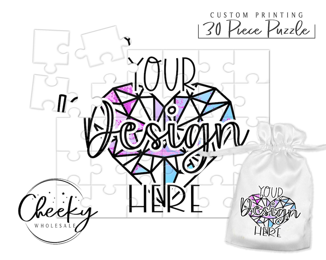 Custom Puzzle Branded Logo Puzzles Wedding Favor Gifts Personalized ...