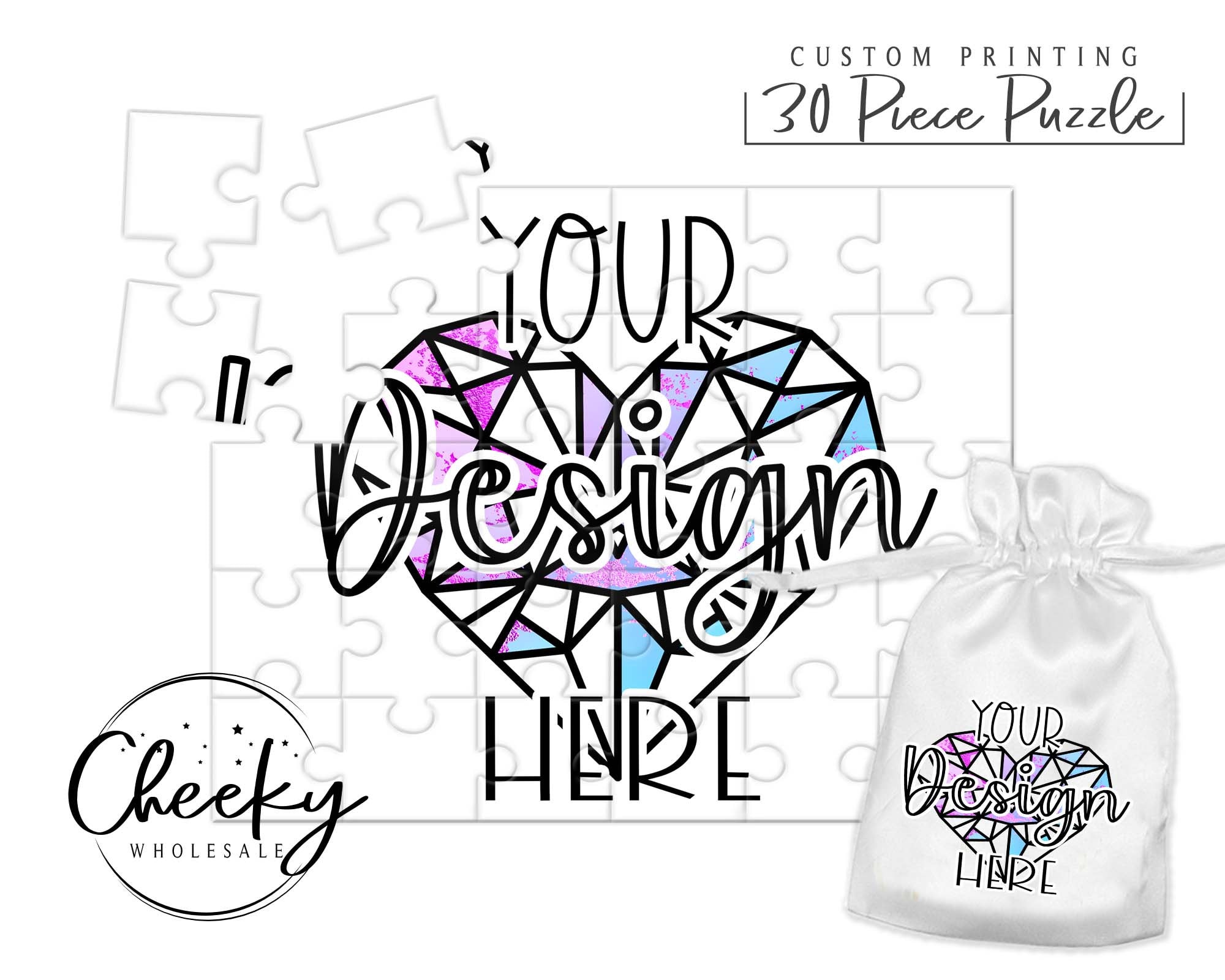 Custom Puzzle Branded Logo Puzzles Wedding Favor Gifts Personalized ...