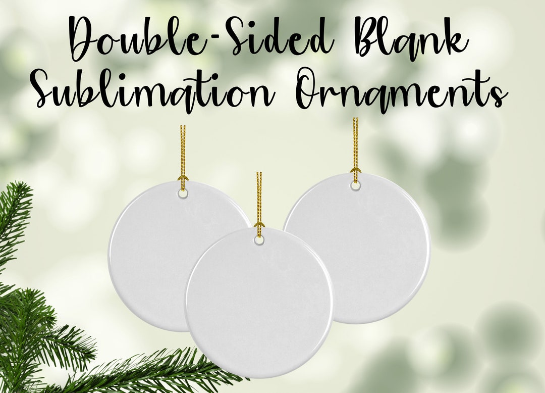 Ornament Sublimation Blanks Ceramic Christmas Ornament Blanks - Etsy