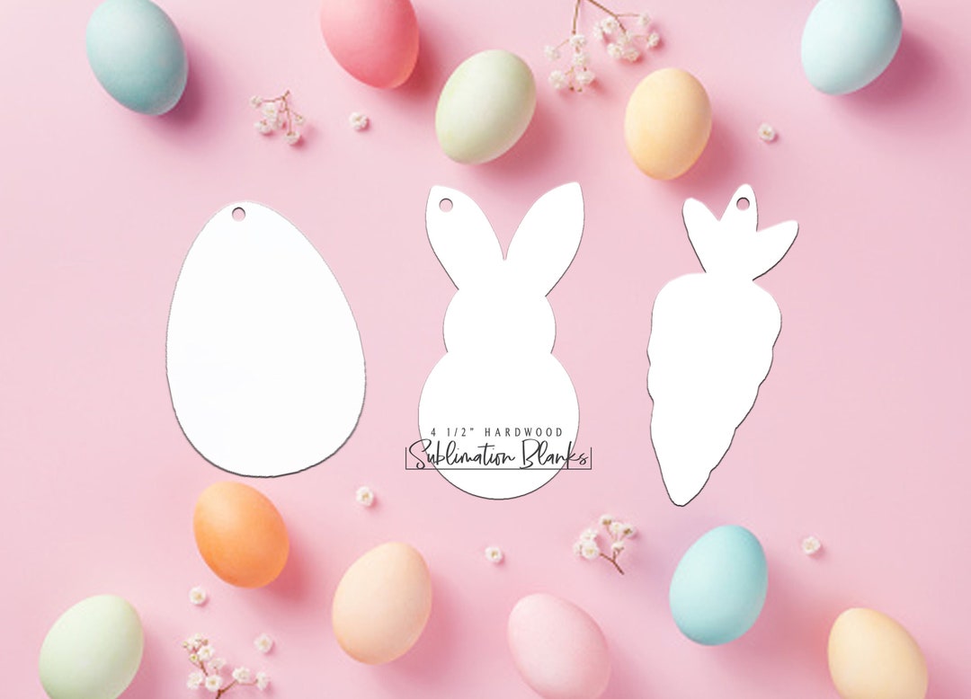 Easter Sublimation Blanks Easter Ornament Blanks Bunny Sublimation ...