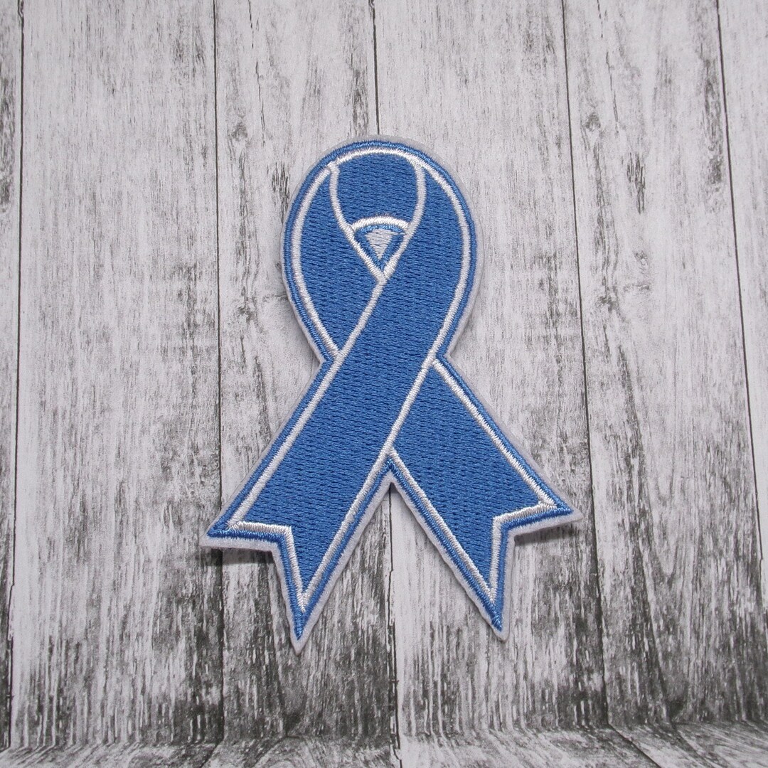 Prostate Cancer Awareness Ribbon Embroidered Iron on Patch Gifts ...