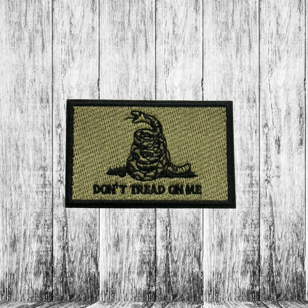 Gadsden Flag Patch Don't Tread on Me Embroidered Iron-on Applique for ...