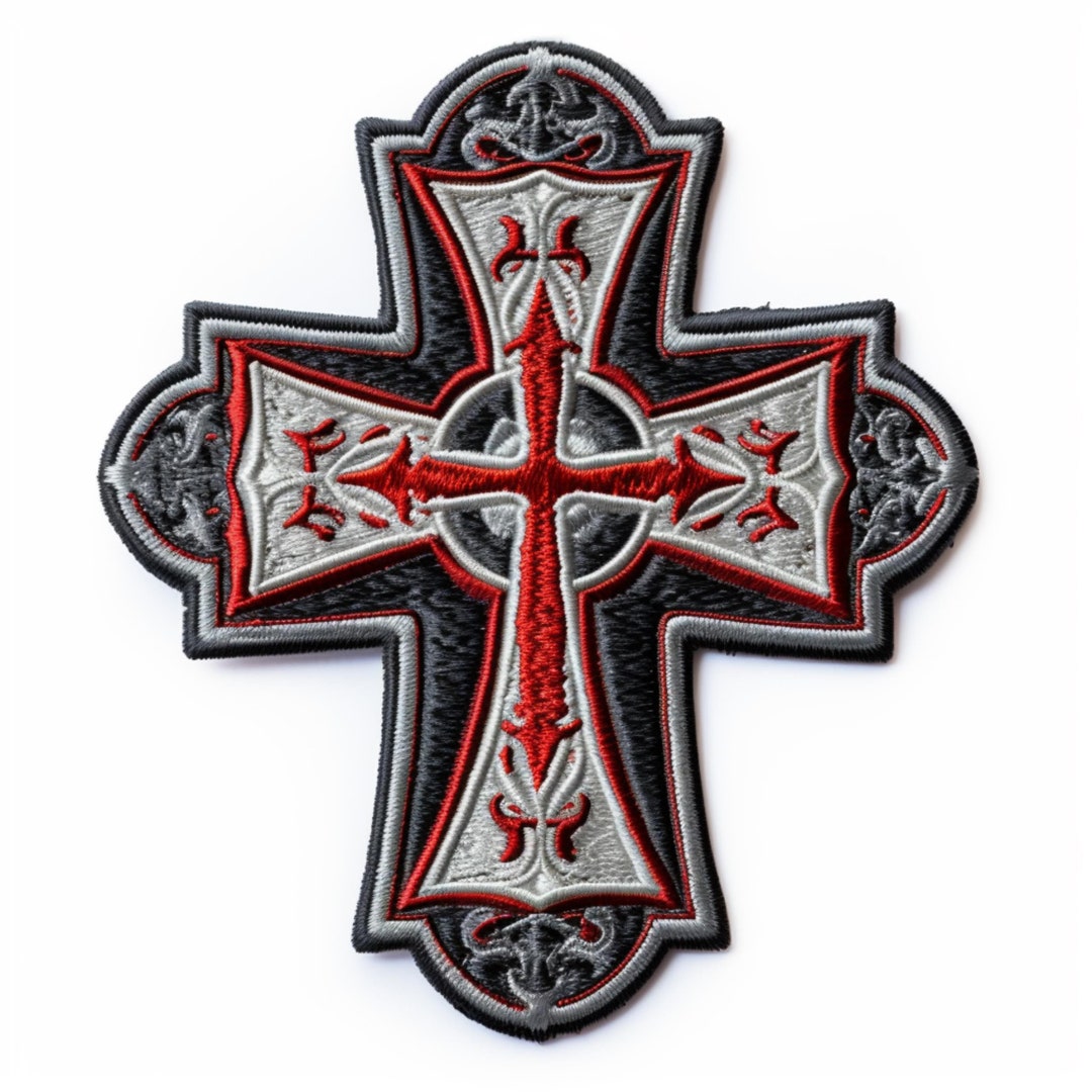 Knight Templar Patch Embroidered Iron-on/sew-on DIY Applique - Etsy