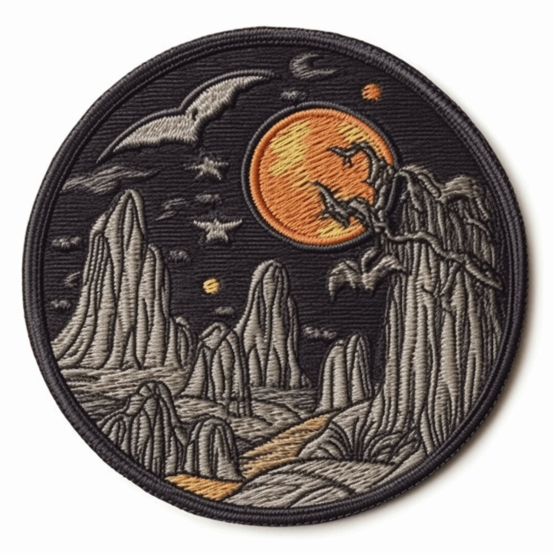 Halloween Bats Patch Iron-on/sew-on Applique for Vest Jacket Bag ...