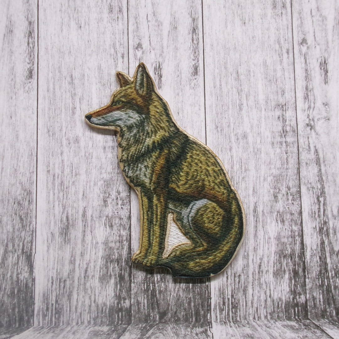 Coyote Patch Iron-on/sew-on Applique for Vest Jacket Bag Clothing ...