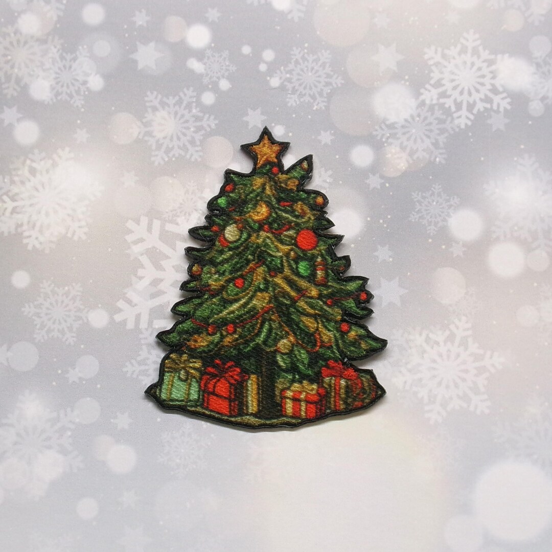 Christmas Tree Patch Iron-on/sew-on Applique for Vest Jacket Bag ...