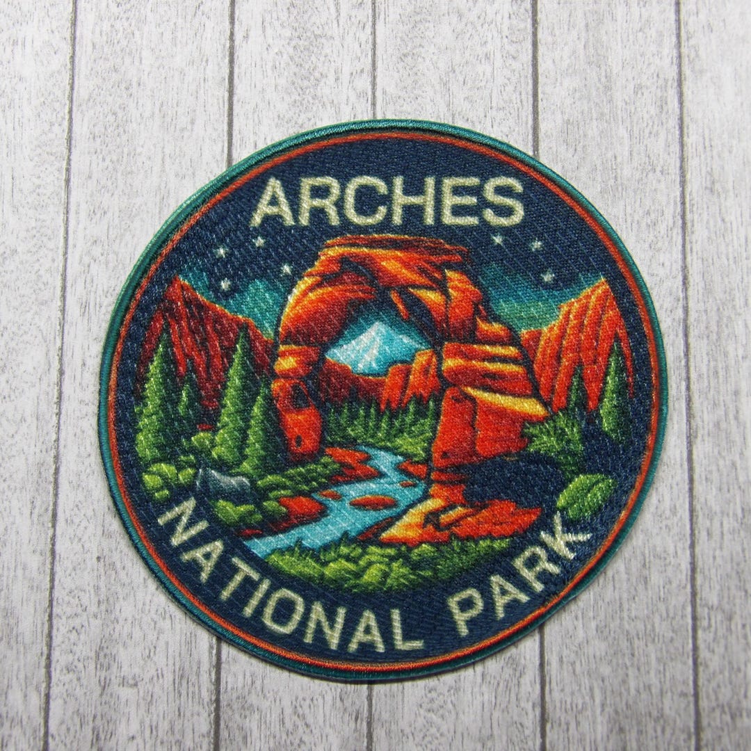 Iron-on Arches Patch/sew-on Applique for Backpack & Clothing/hat/nature Badge/travel Souvenir ...
