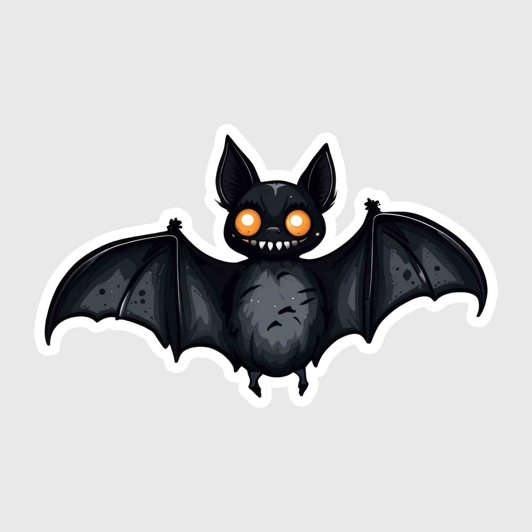 Halloween Bat Decal Spooky Vinyl Stickers Decals Holiday - Etsy