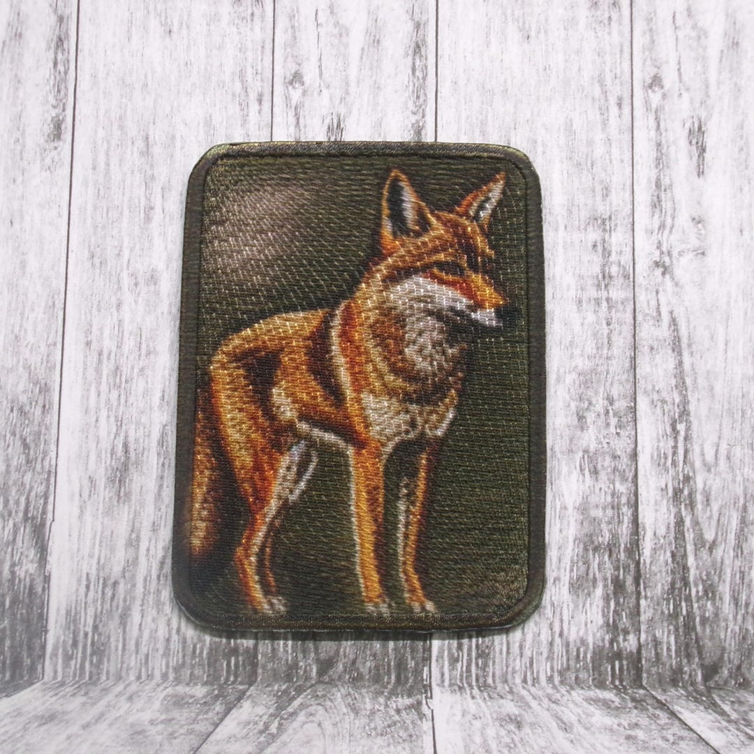 Coyote Patch/iron-on Patch/nature Badge/hiking & Camping/wild Animals ...