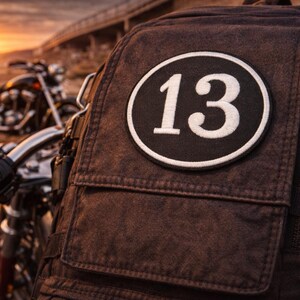 Lucky Number 13 Patch/iron-on Patch/biker Vest/outlaw Symbol/motorcycle ...