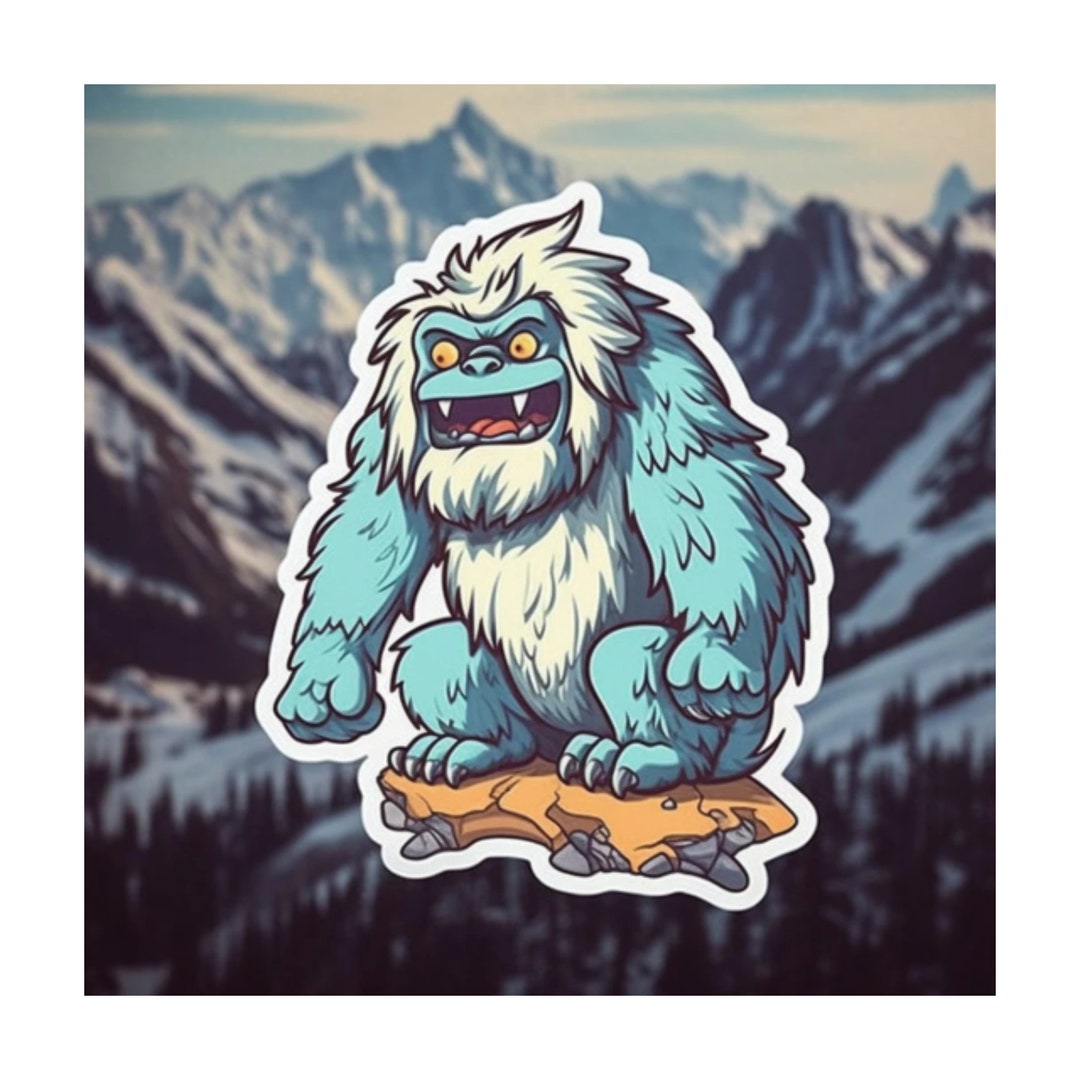 Yeti Decal, Abominable Snowman Vinyl Stickers Decals, Legend Decal for ...