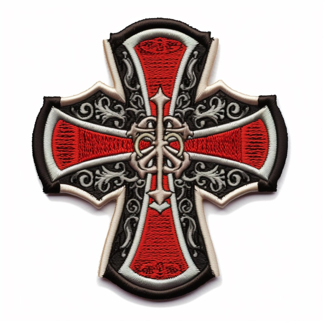 Knight Templar Patch Embroidered Iron-on/sew-on DIY Applique - Etsy