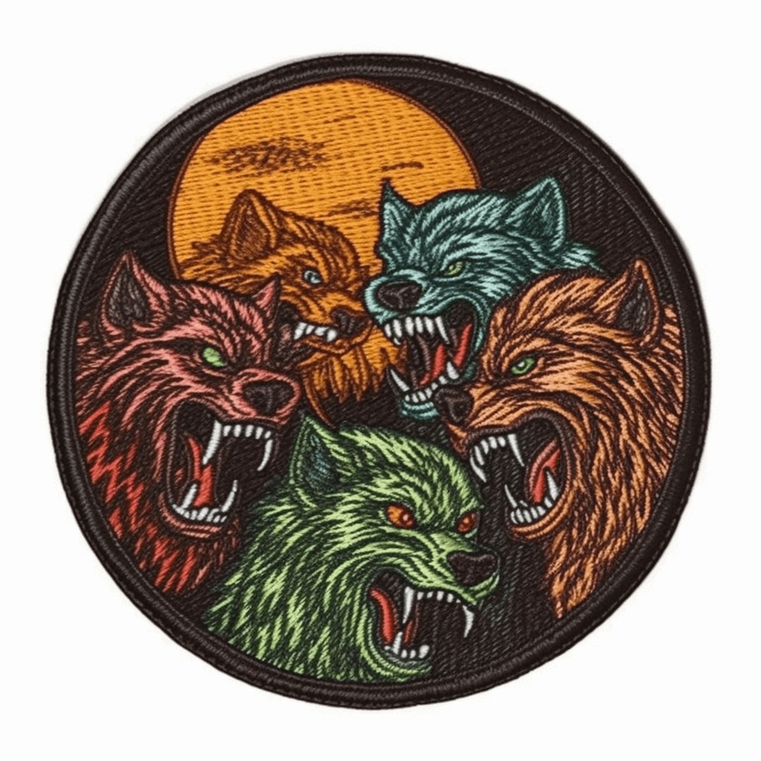 Snarling Werewolf Patch Iron-on/sew-on Applique for Vest Jacket Bag ...