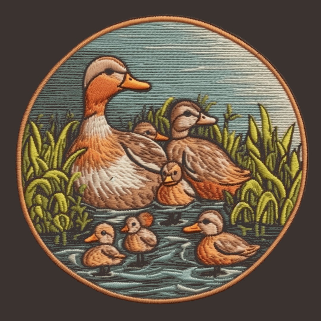 Baby Ducks Patch Iron-on/sew-on Applique for Vest Jacket Clothing ...