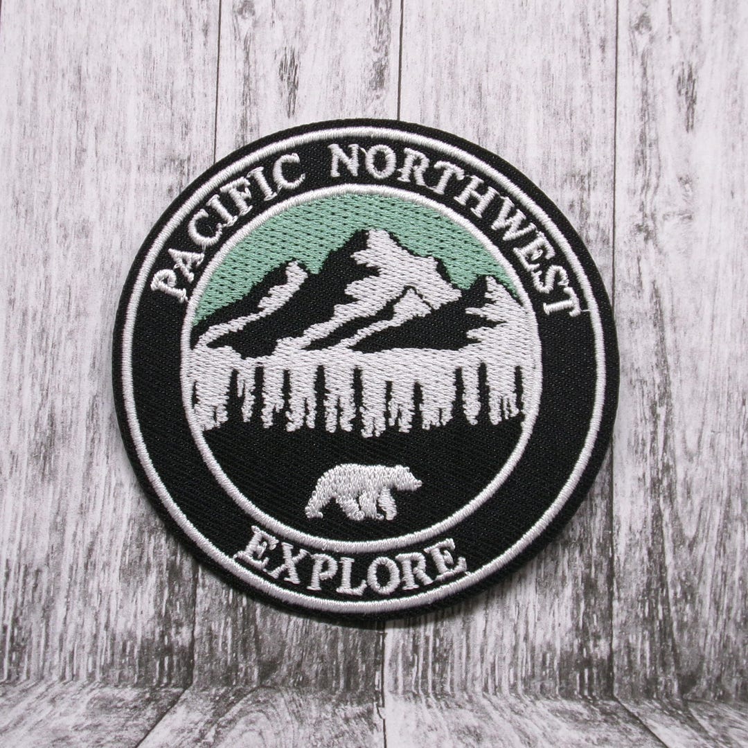 Pacific Northwest Patch Embroidered Iron-on/sew-on Applique for Vest ...