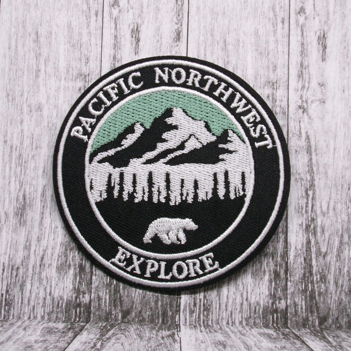 Pacific Northwest Patch Embroidered Iron-on/sew-on Applique for Vest ...