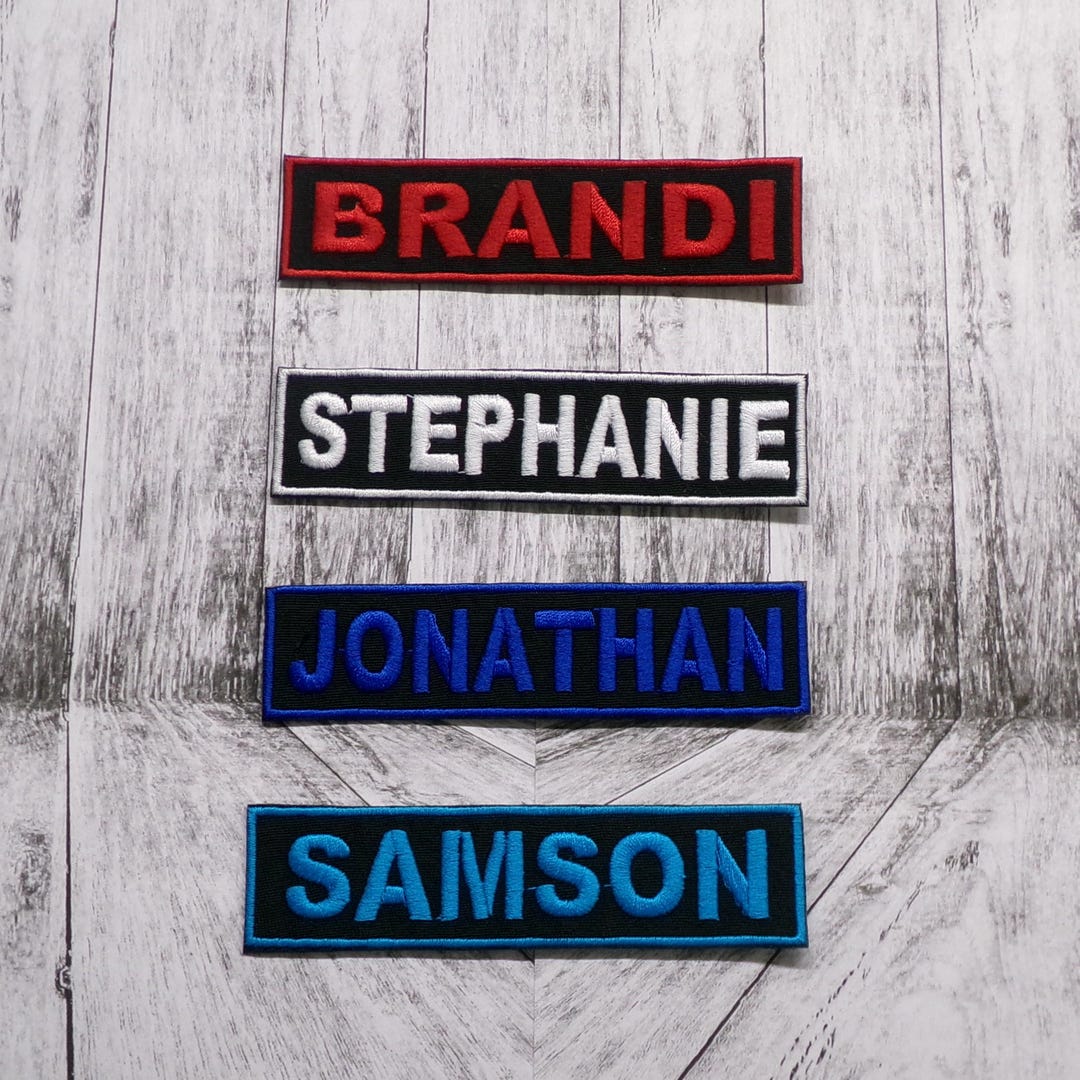 Custom Name Tag Patch/sew-on Applique for Backpack & Clothing/hat ...