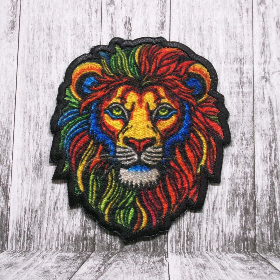 Lion of Judah Patch Iron-on/sew-on Applique for Clothing Vest Backpack ...