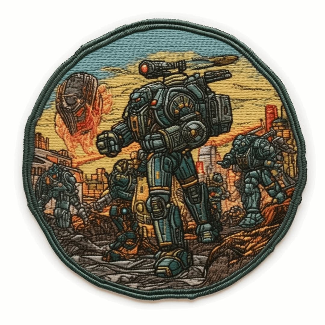 Sci-fi Robots Patch Iron-on/sew-on Applique for Vest Jacket Bag ...