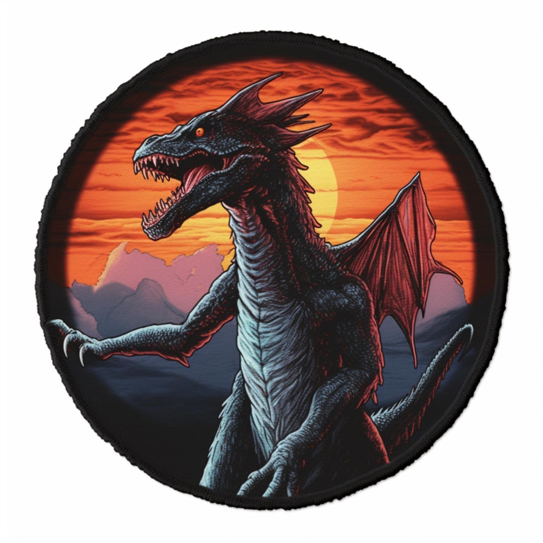 Kaiju Monster Patch Iron-on/sew-on Applique for Vest Jacket Clothing ...