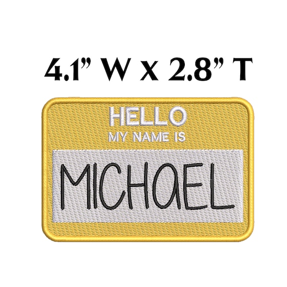 Uniform Name Tag Patches