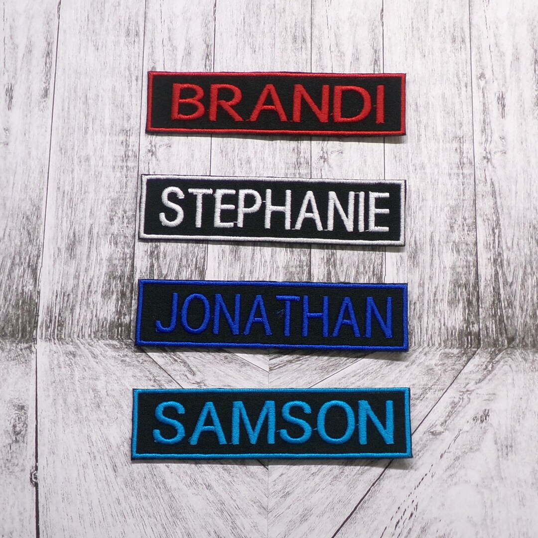 Your Name Tag Patch/sew-on Applique for Backpack & Clothing/hat/custom ...