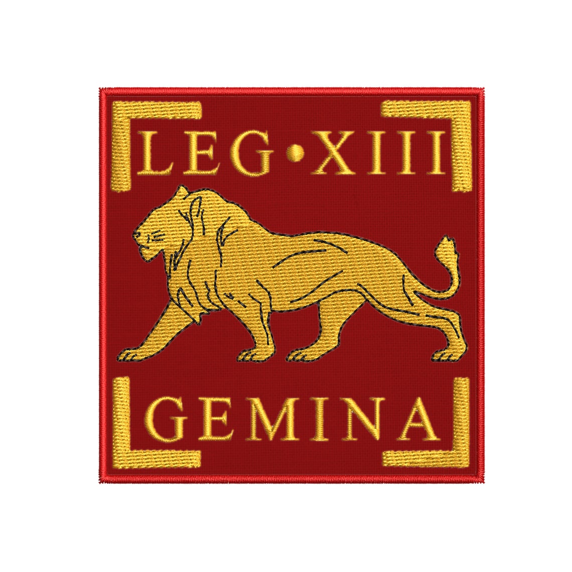 Legio XIII Gemina Embroidered Patch Iron on Lion Crest Logo - Etsy