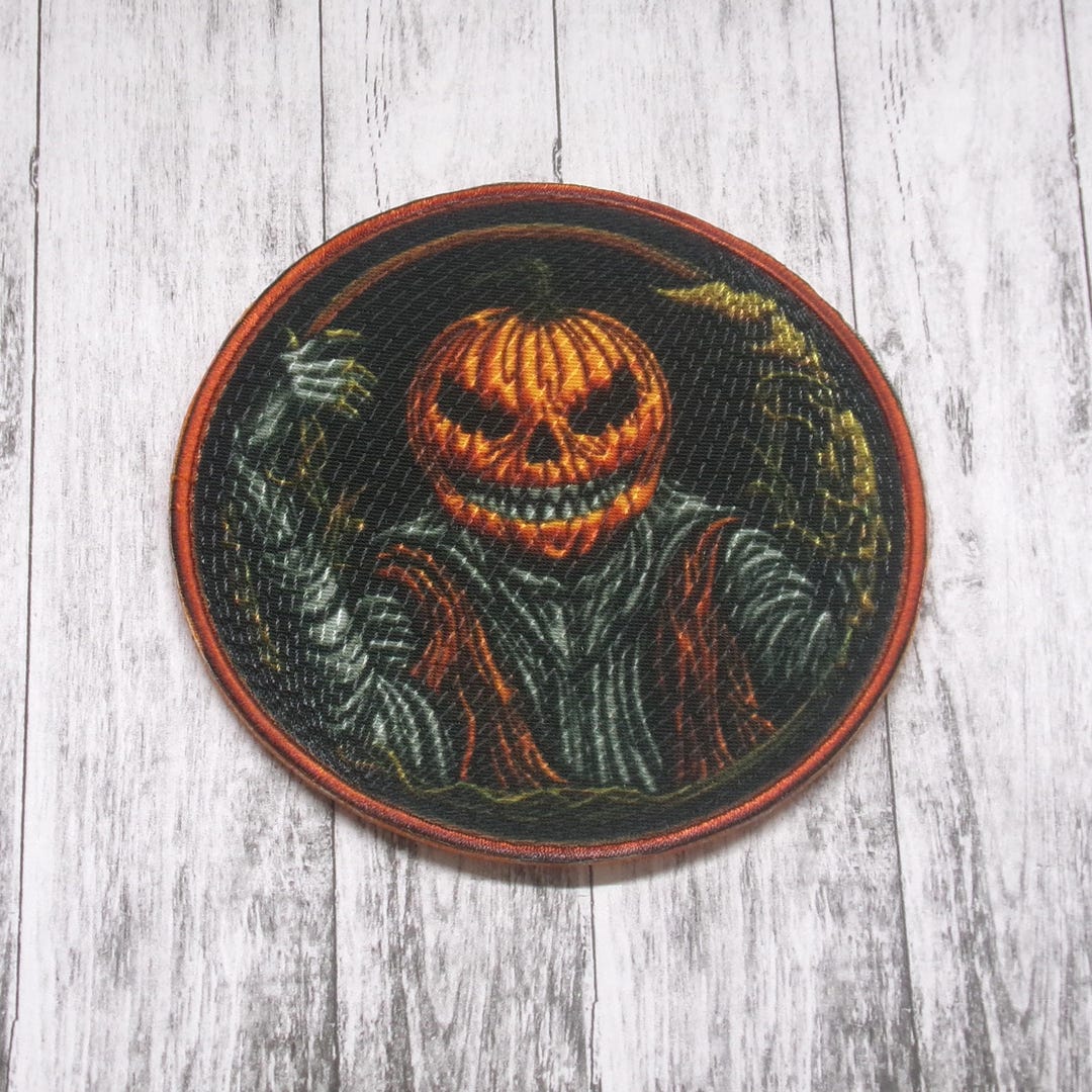 Wicked Scarecrow Patch Iron-on Applique for Jacket, Clothing, Backpack ...