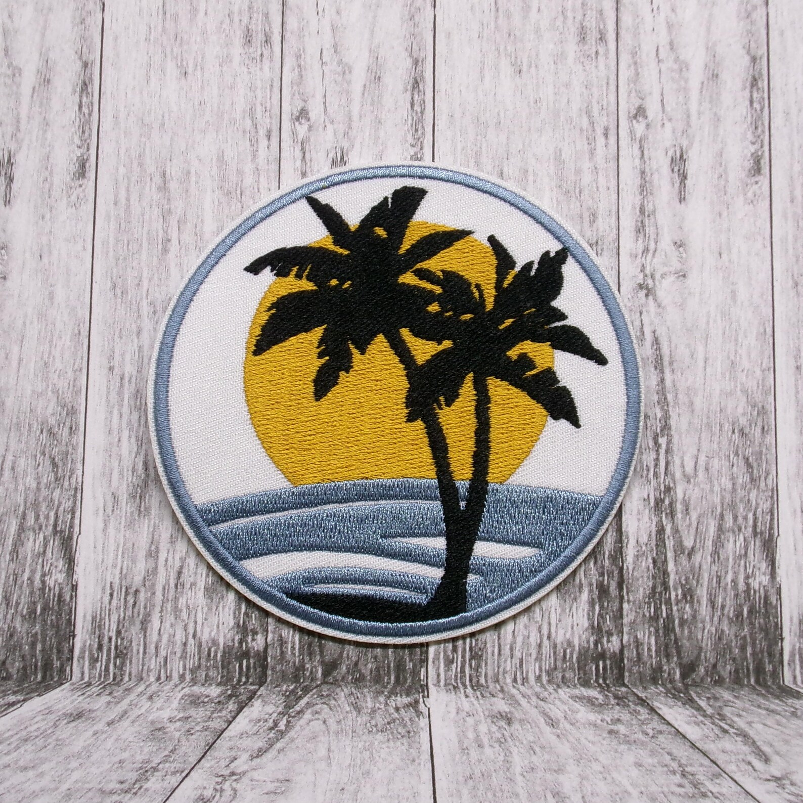Palm Tree Patch Embroidered Iron-on/sew-on DIY Applique for Vest Jacket ...