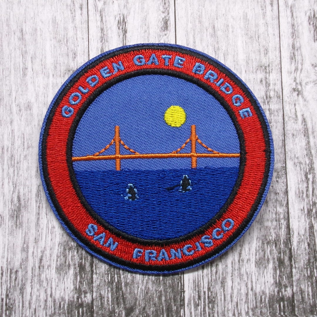 Golden Gate Bridge Patch Embroidered Iron-on/sew-on Applique Vest ...