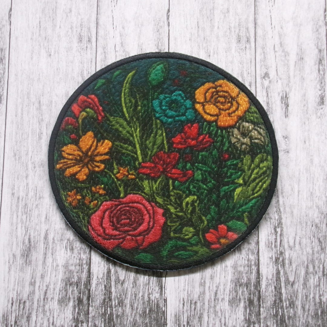 Tulip Patch/iron-on Patch/flower Bloom/gardening Gift/ Decorative ...