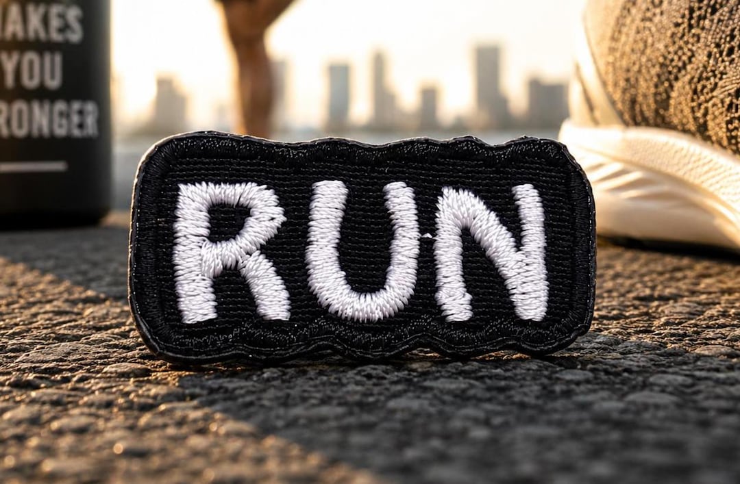 Run Patch/iron-on Patch/athletic Badge/positive Message/marathon Runner ...