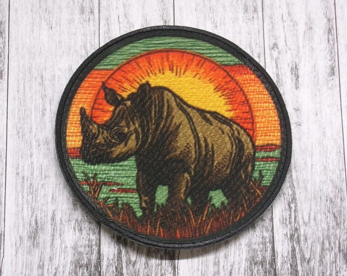 Rhino - (PVC) Morale Patch - Etsy