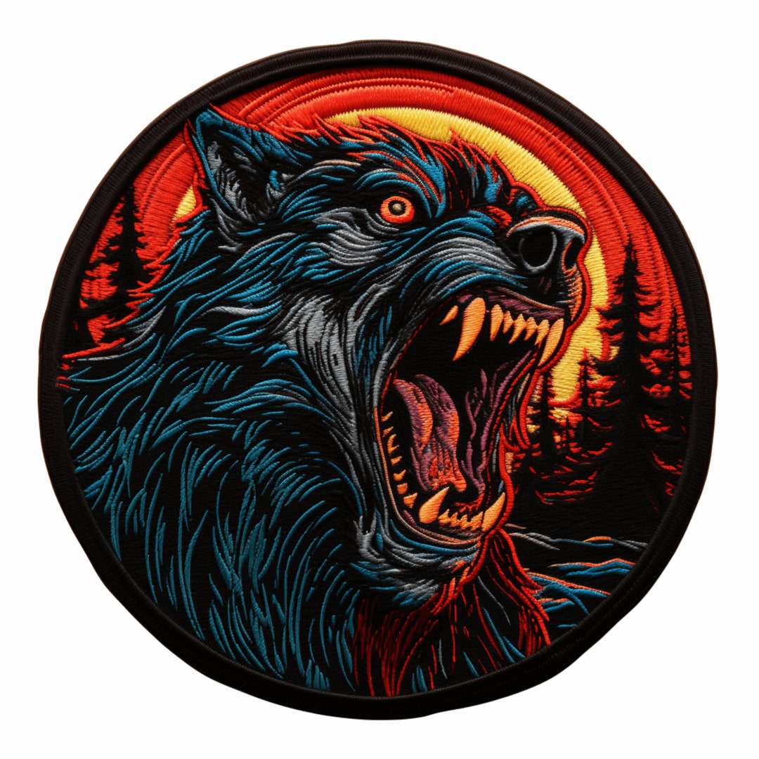 Halloween Werewolf Patch Iron-on/sew-on DIY Applique for Vest Jacket ...