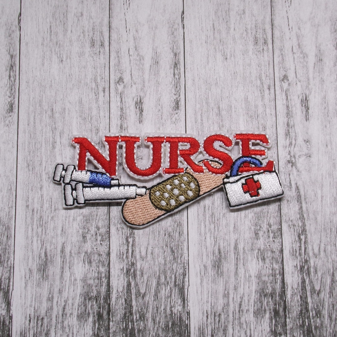 Nurse Band Aid Patch Embroidered DIY Iron-on/sew-on Applique Clothing ...