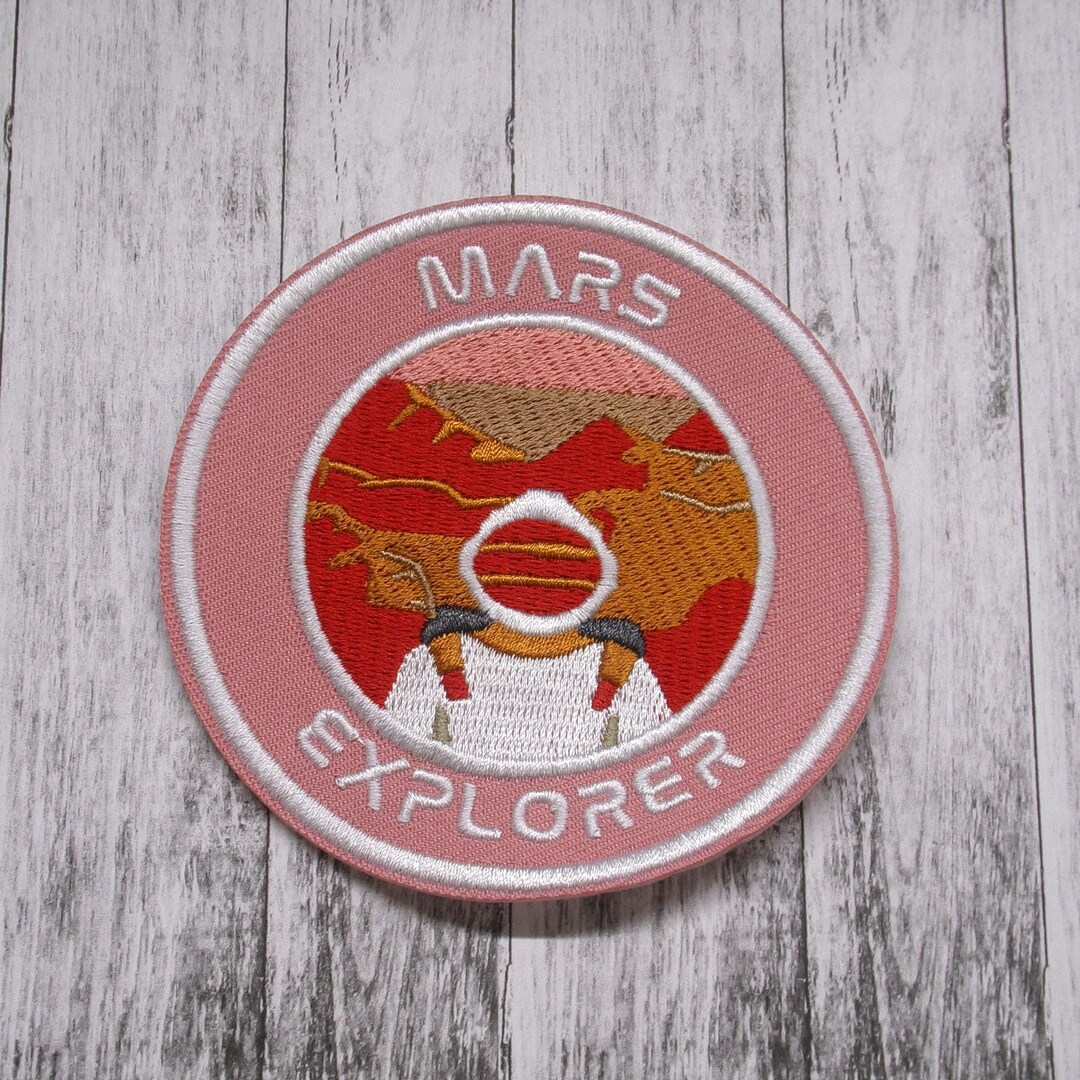 Mars Explorer Embroidered Patch Iron-on/sew-on Custom Applique, NASA ...